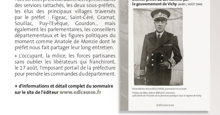 Frédéric EMPAYTAZ : dernier préfet du Lot nommé par le gouvernement de ...